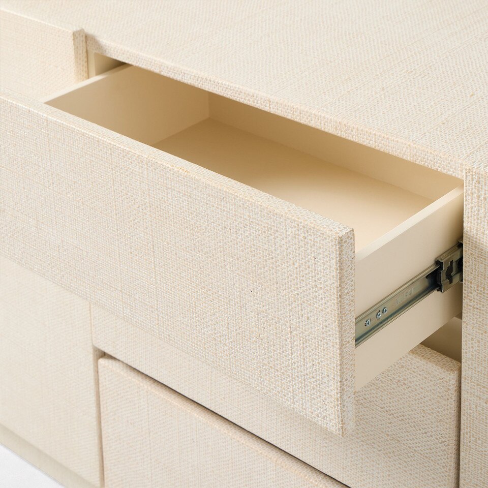 Solstice Painted Raffia Buffet (163 cm) - West Elm Australia